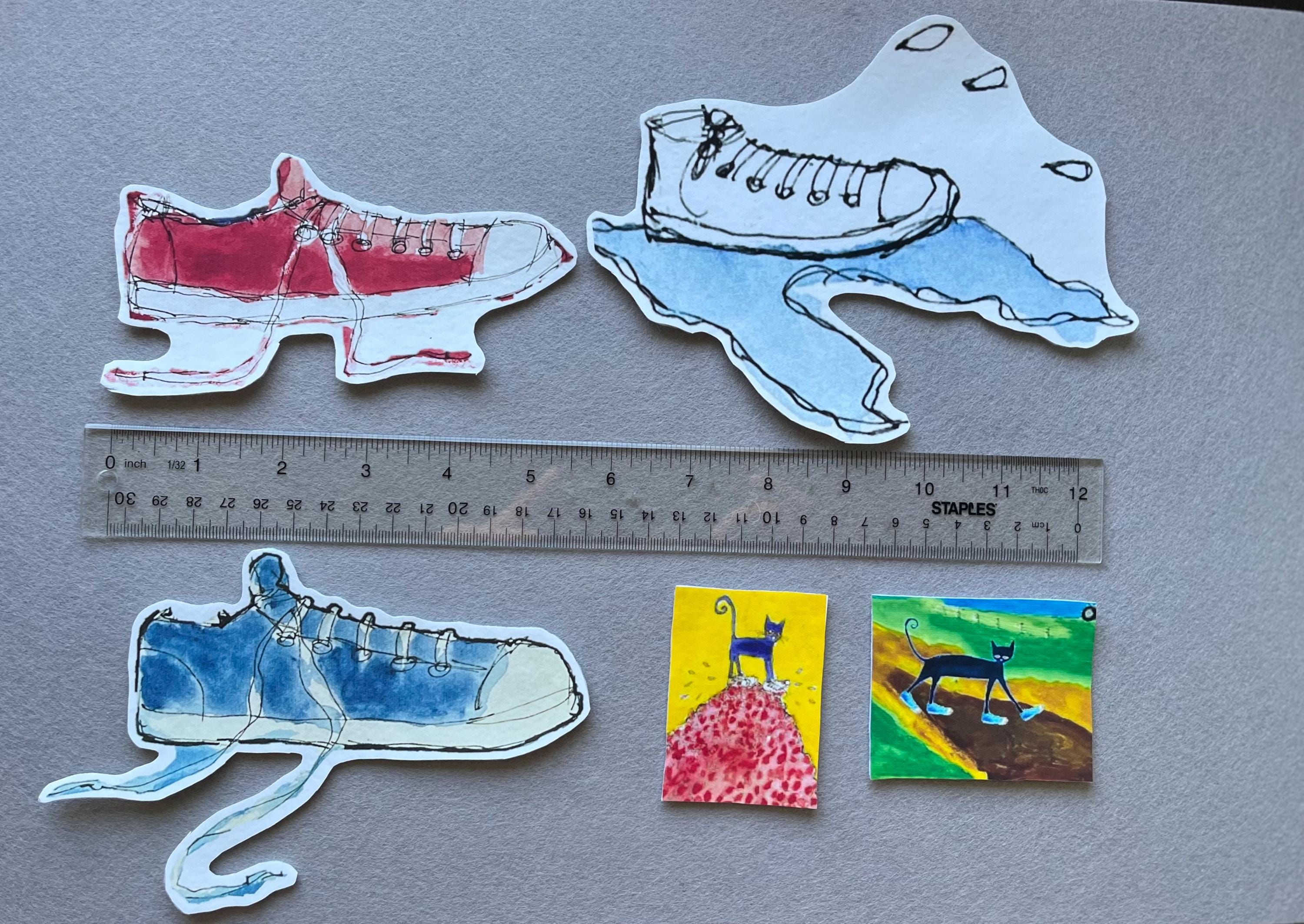 Pete the Cat: I Love My White Shoes Felt Board Pieces - Etsy