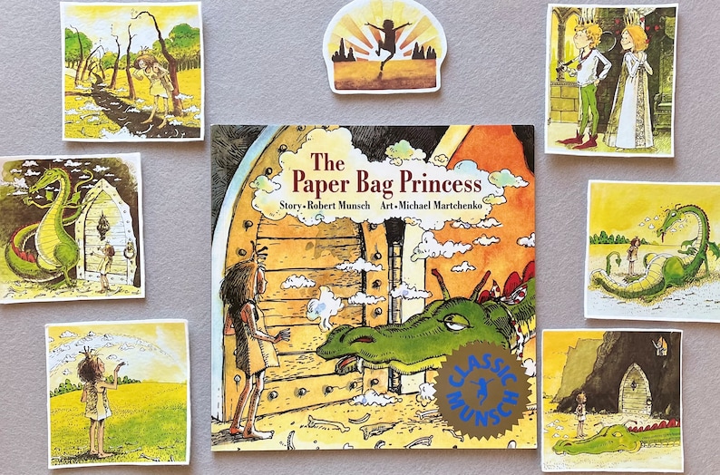 The Paper Bag Princess by Robert Munsch Felt Board Pieces - Etsy