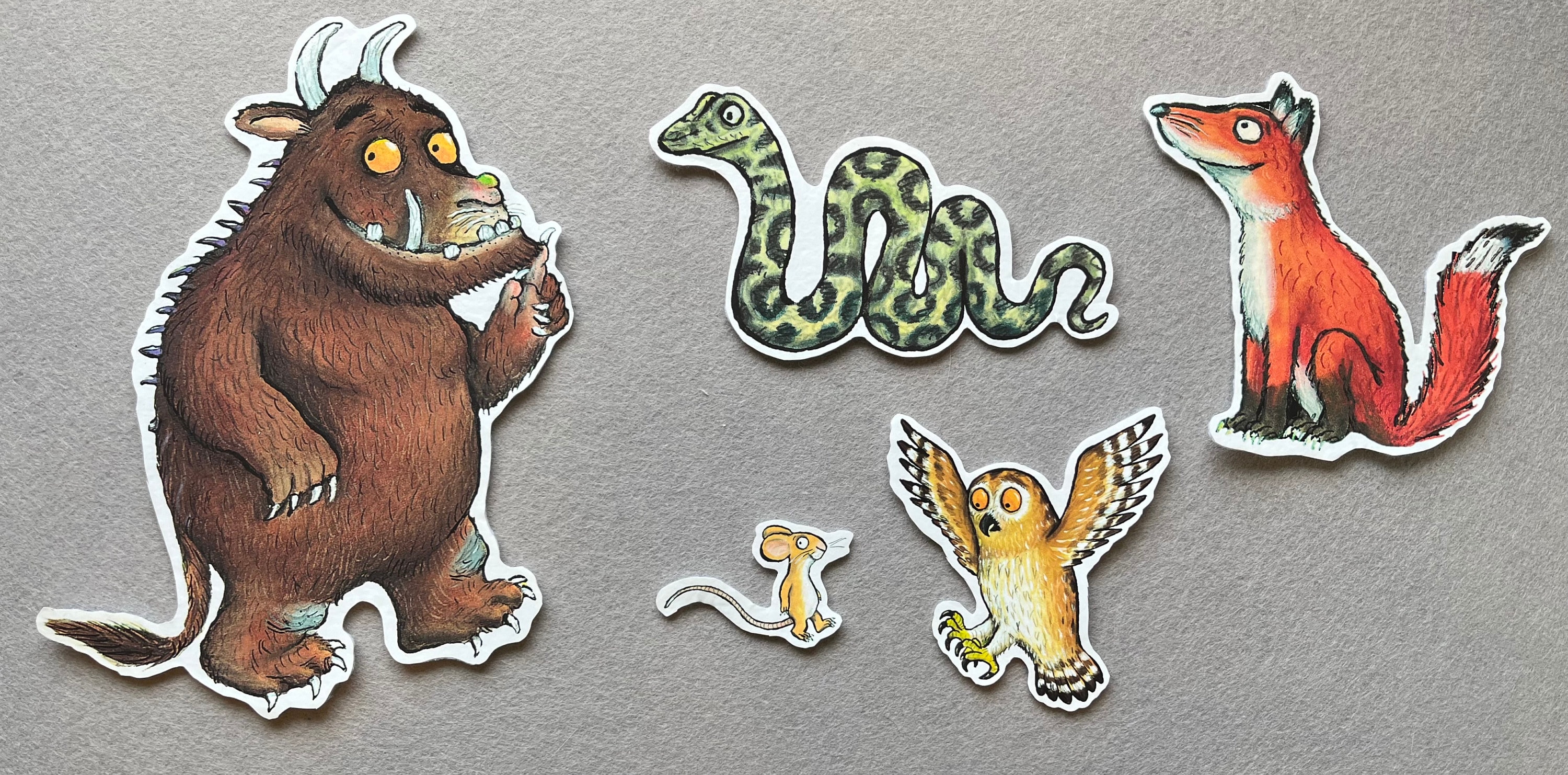 The Gruffalo by Julia Donaldson Felt Board Pieces - Etsy