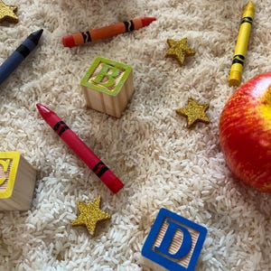 Back to School Sensory Bin Kit - Etsy