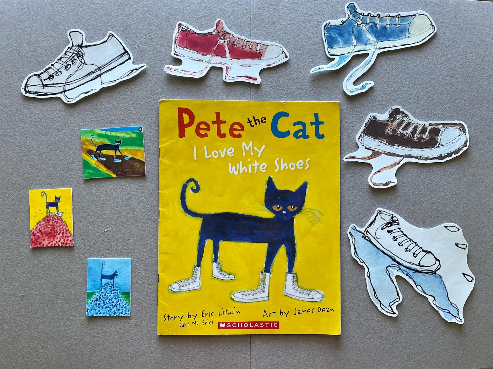Pete the Cat: I Love My White Shoes Felt Board Pieces - Etsy