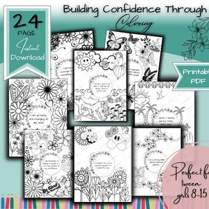 Cute Inspirational Coloring Pages for Girls Building Confidence Through ...