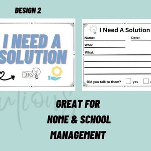 New Tattle Form : I Need A Solution Form Printable for Teachers ...