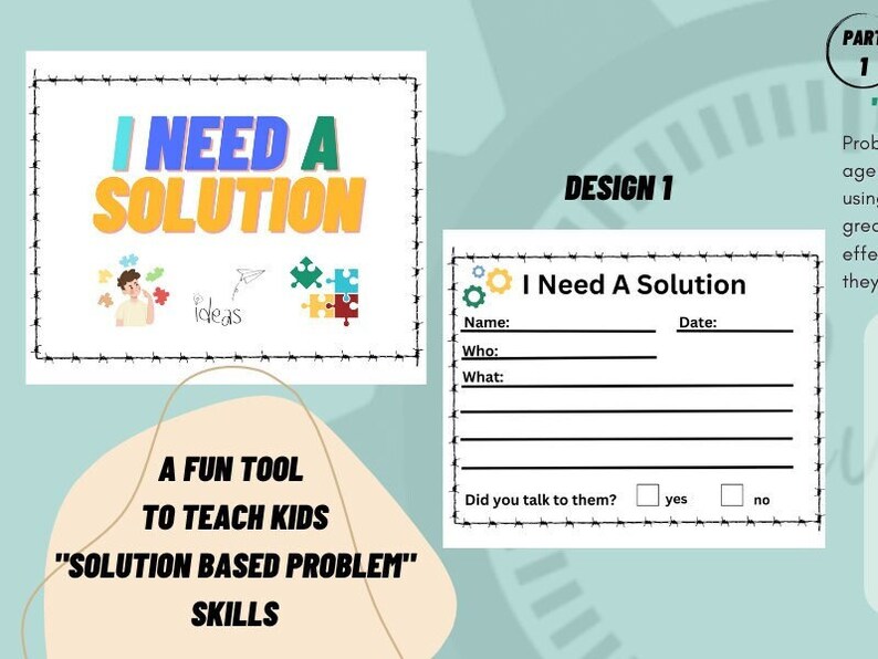 New Tattle Form : I Need A Solution Form Printable for Teachers ...
