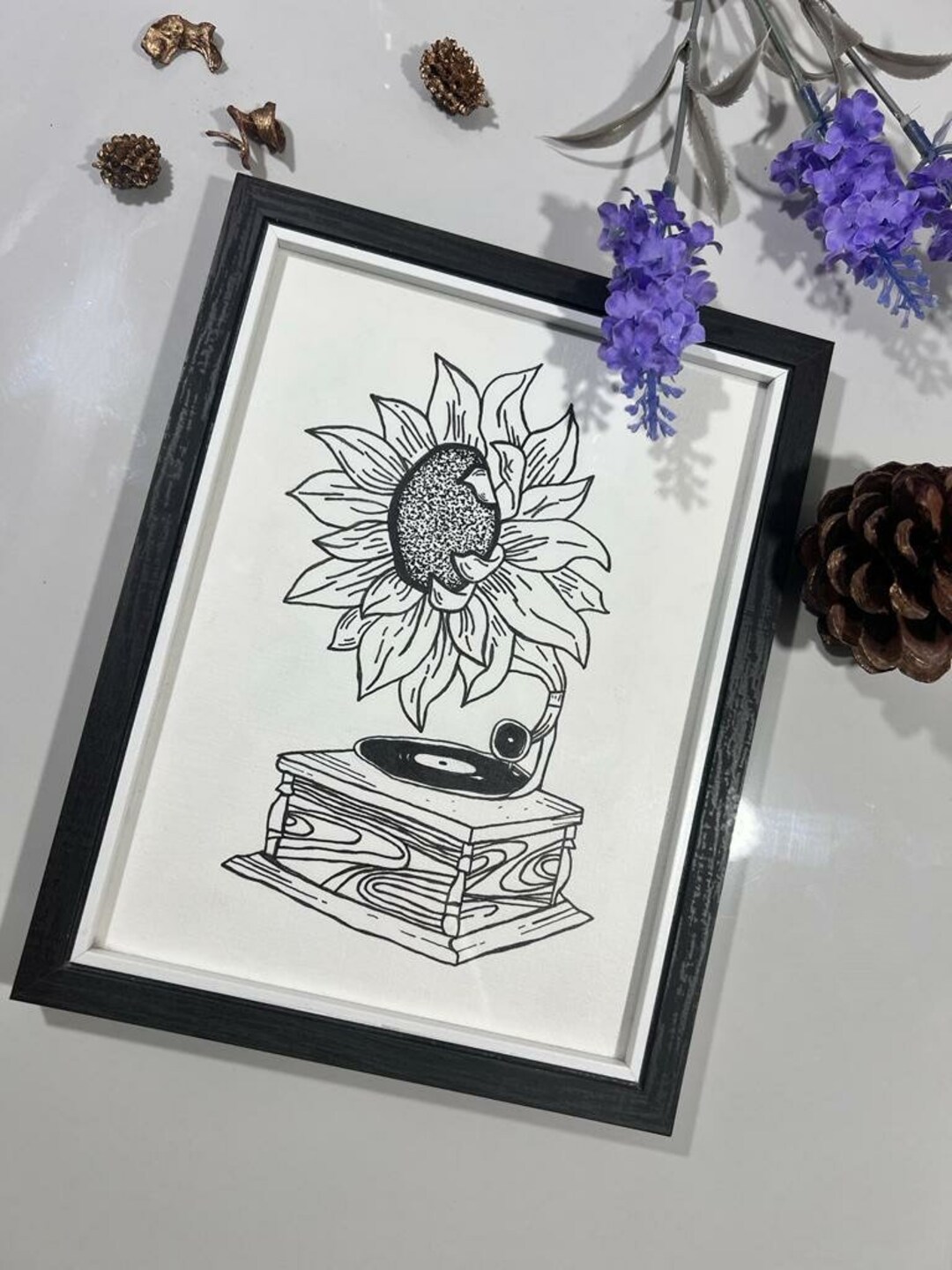 Sunflower Record Player - Etsy