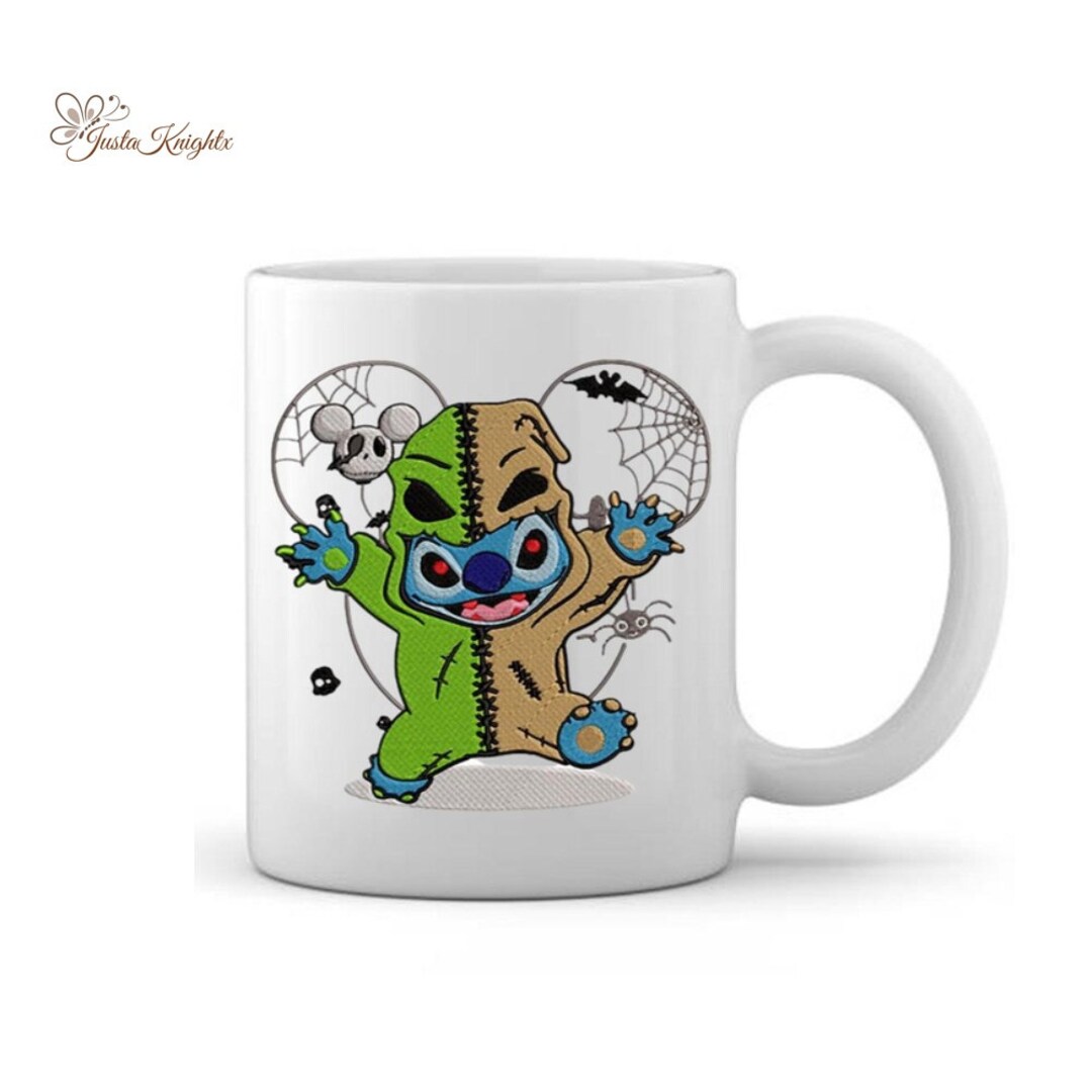 Oogie Boogie and Stitch Mug Oogie Boogie Mug Stitch Coffee - Etsy