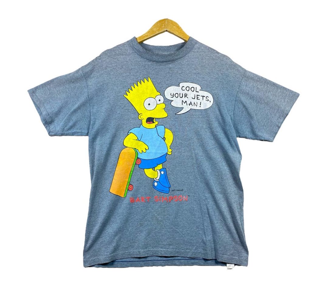 Vintage Skate Bart Simpson 90s , the Simpsons T-shirt / Size L - Etsy