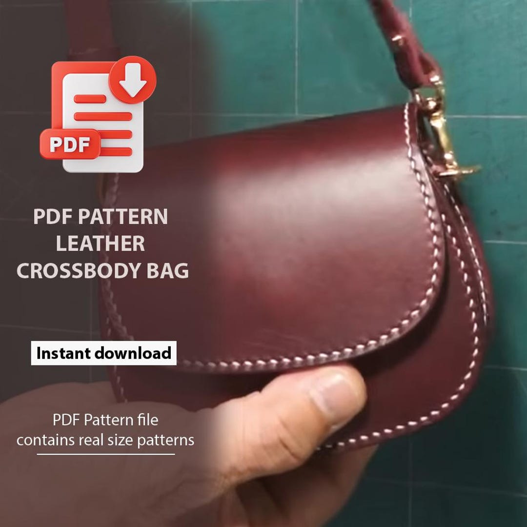Pdf Pattern Classic Leather Mini Handbag,women Leather Shoulder Bag ...