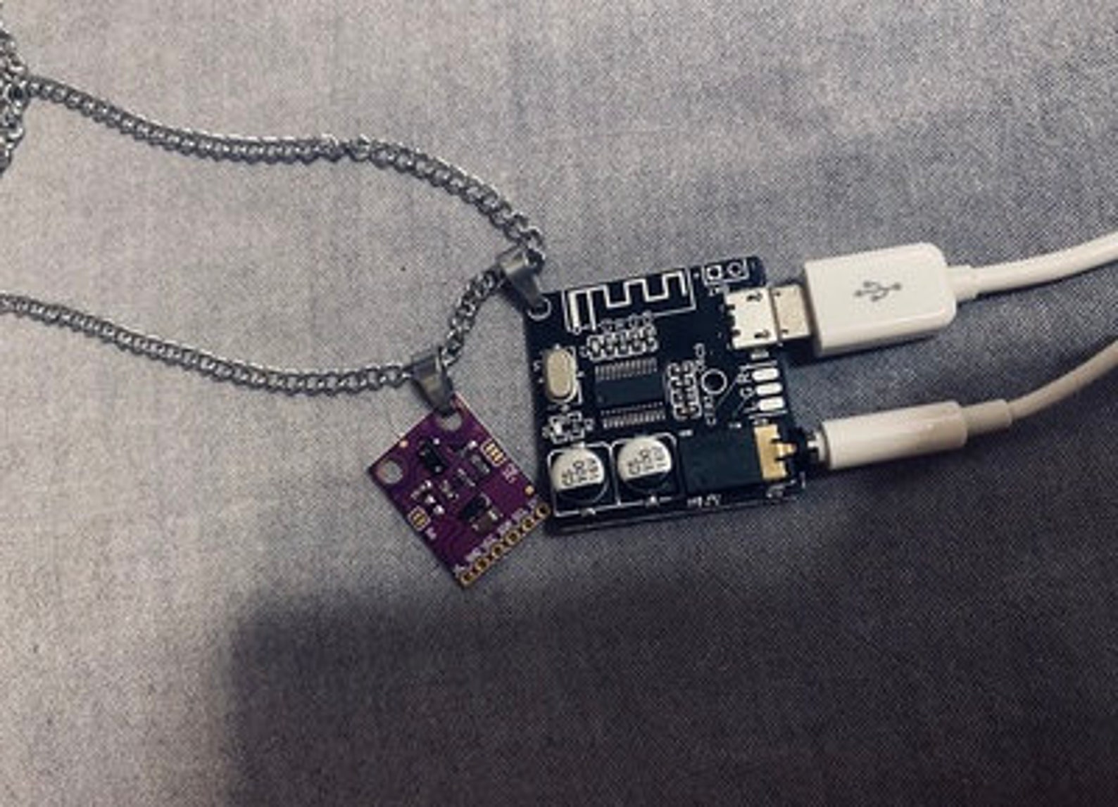 Real Circuit Board Pendant, Functional Cyberpunk Sci-fi Necklace, Laser ...