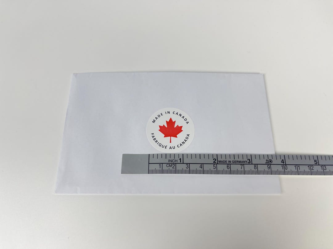 Made in Canada/ Fabriqué Au Canada Sticker- Different Size and Shape ...