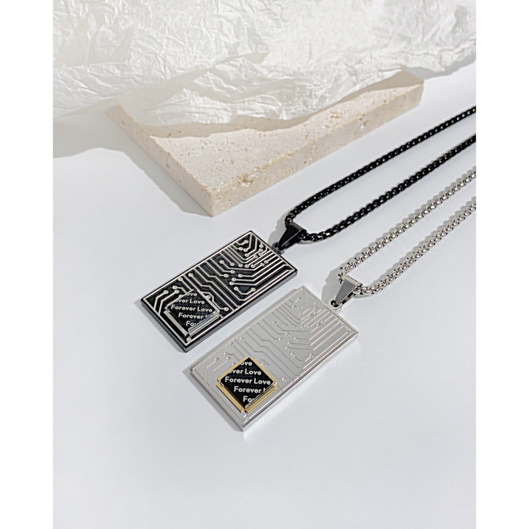 Circuit Board Pendant, Geeky Techie Cyberpunk Sci-fi Pcb Necklace, Gift ...