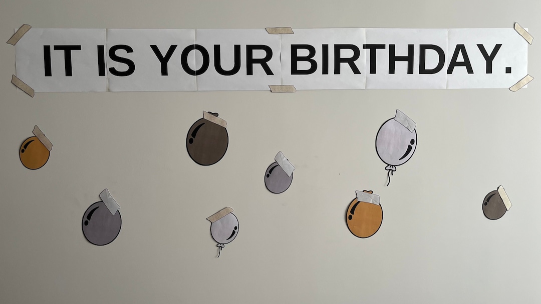The Office Theme Birthday Banner - Digital Download- It is Your ...
