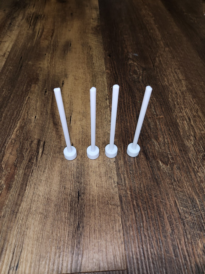 4 Pc HVAC Ceiling Vent Control Knob D Shape Plastic Diffuser Tool to ...