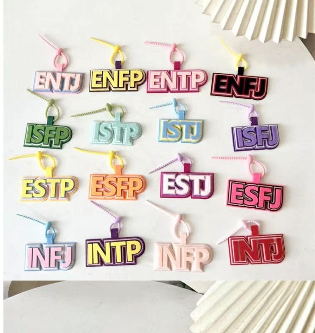 MBTI Personality Type Patches Keychain Pendant Infj Intj Intp - Etsy