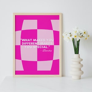 Barbie Movie Quote Poster, Barbie Print Decoration Artwork, Barbie Doll ...