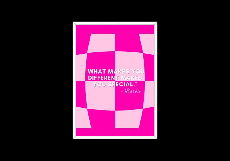 Barbie Movie Quote Poster, Barbie Print Decoration Artwork, Barbie Doll ...