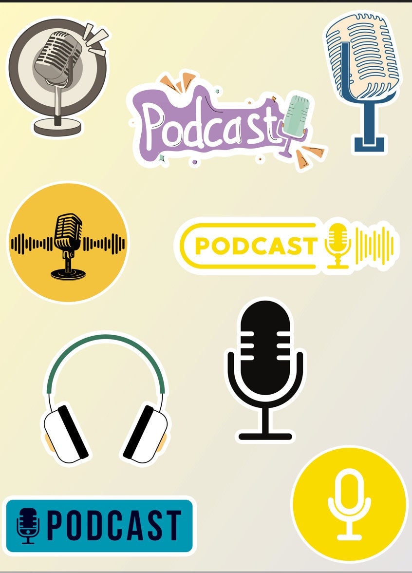 Podcast Enthusiast Sticker Pack! - Etsy