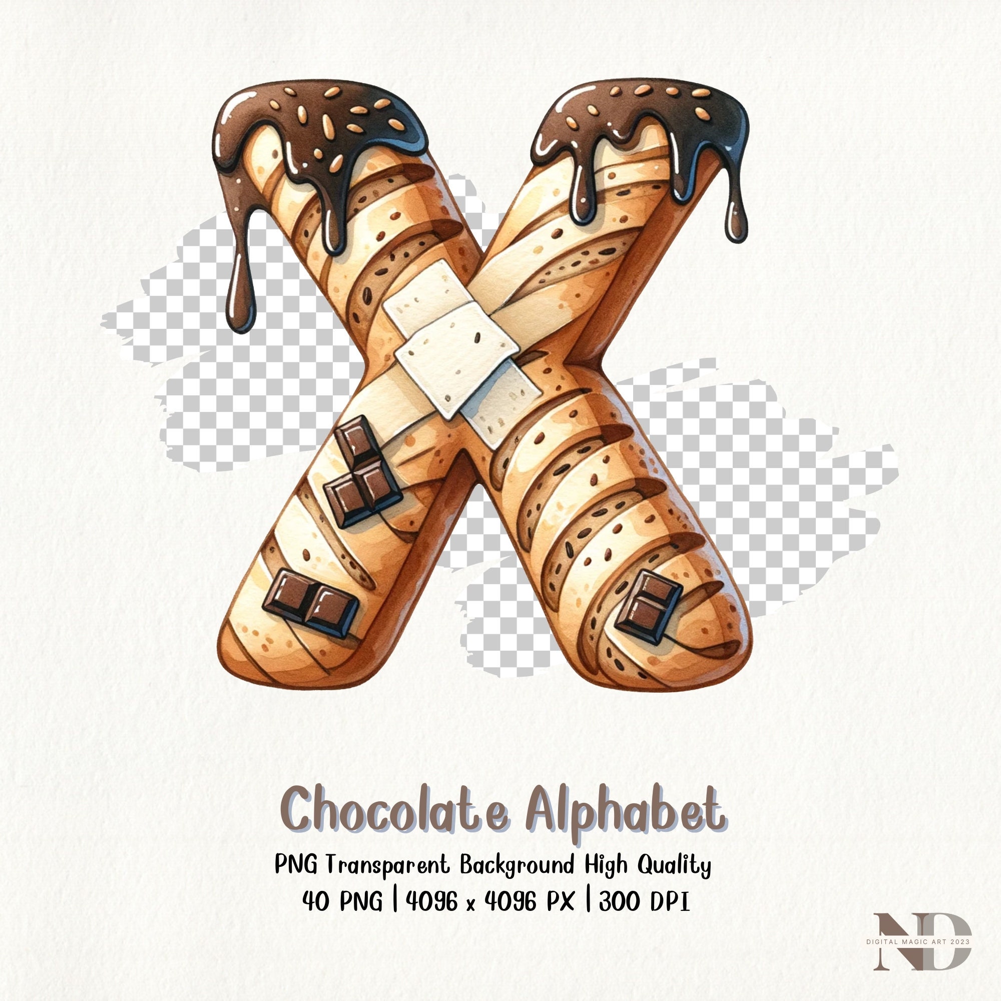 Chocolate Alphabet and Numbers Clipart Chocolate Alphabet PNG Letter ...