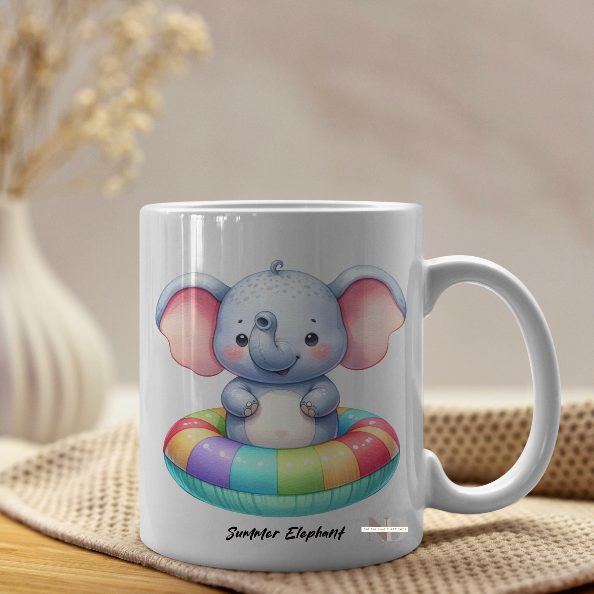 Summer Elephant Clipart Elephant PNG Summer Clipart Animal Clipart ...