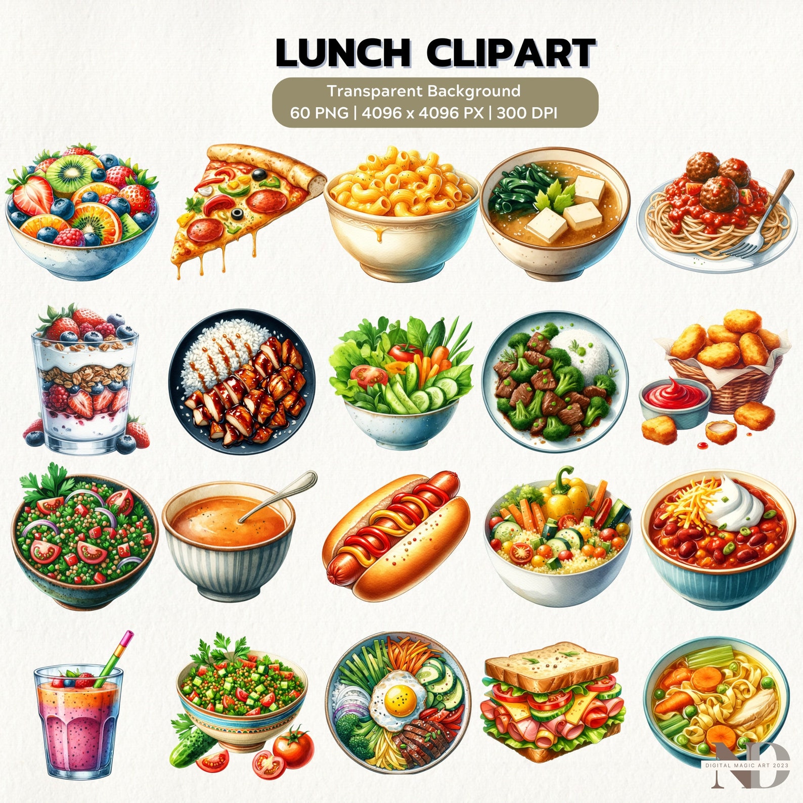 Lunch Clipart Foods PNG Printable Lunch PNG Lunch Menu Food Baking ...