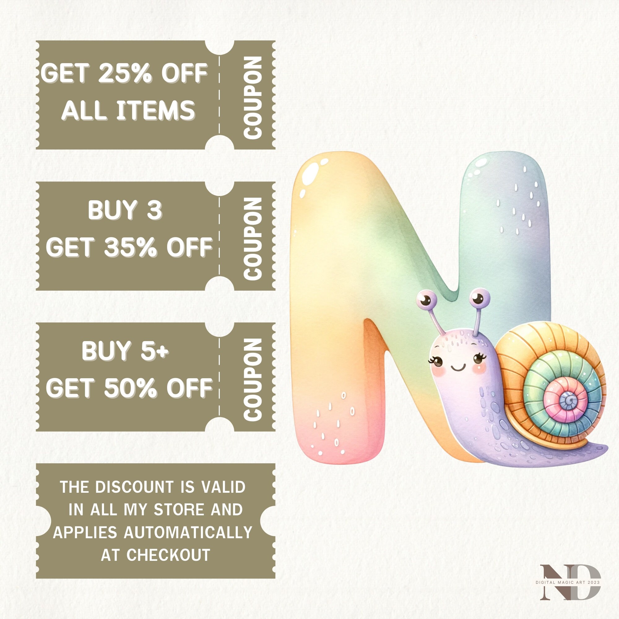 Cute Snail Alphabet and Numbers Clipart Snail Alphabet PNG Letter ...