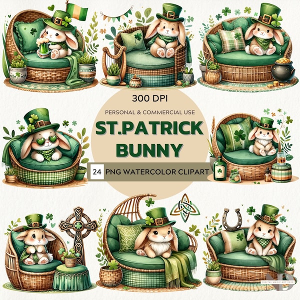 Bunny Clipart - Etsy