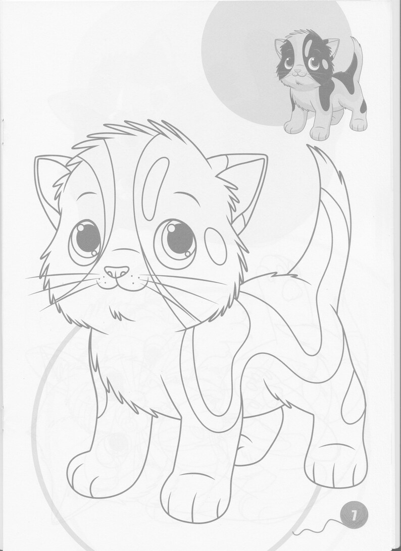 Cats Coloring Pages Part 2 - Etsy