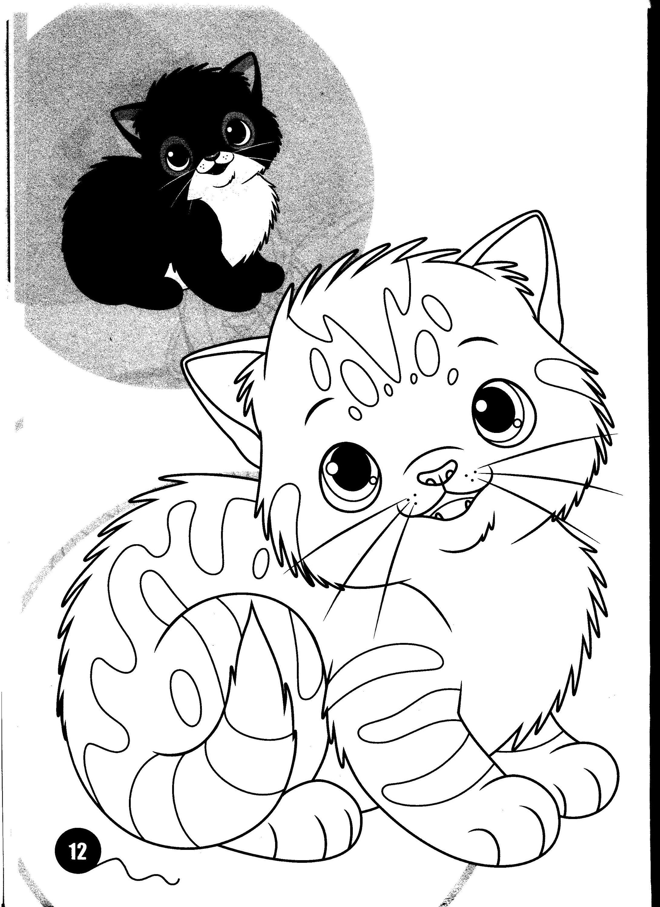 Cats Coloring Pages Part 3 - Etsy