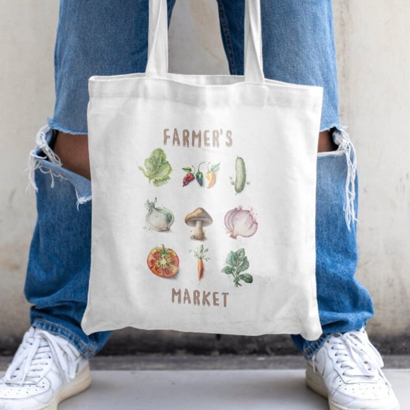 Farmers Market Tote - Etsy