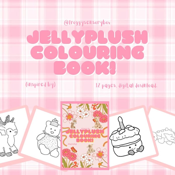 Jellycat Coloring Book - Etsy