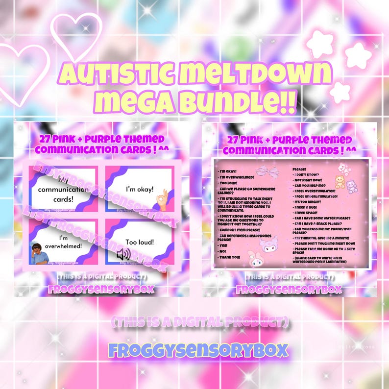 Meltdown Mega Bundle for Autism, Adhd, Verbal Shutdowns, Non Verbal! - Etsy