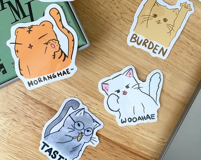 SEVENTEEN '96 Cat-line Stickers // SVT Jun Hoshi Wonwoo Woozi - Etsy