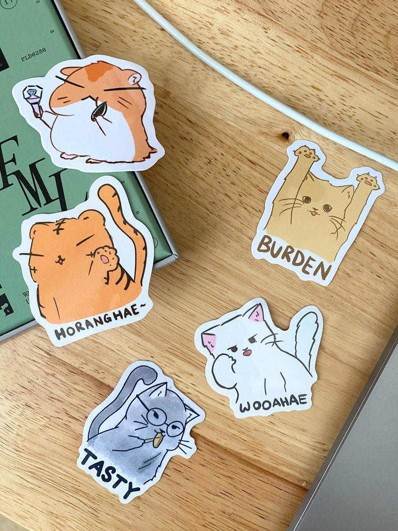 SEVENTEEN '96 Cat-line Stickers // SVT Jun Hoshi Wonwoo Woozi - Etsy