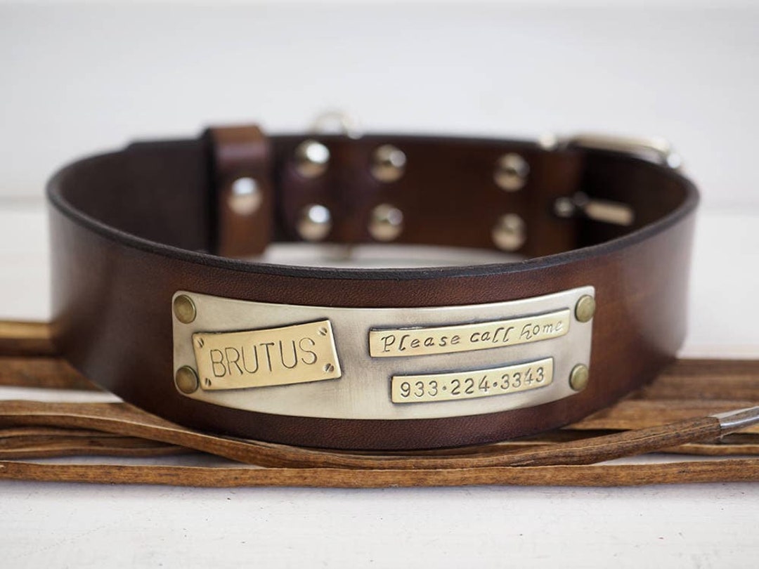 Large Dog Collar, Dog Collar, Dog Collar Leather, Dog Collar ...