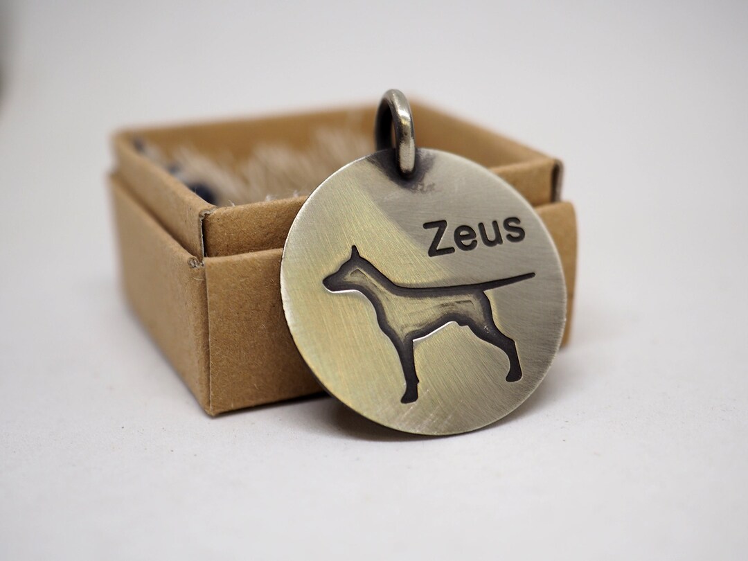 Dog Id Tag, Tag for Doberman , Personalized Dog Name Plate, Dog Name ...