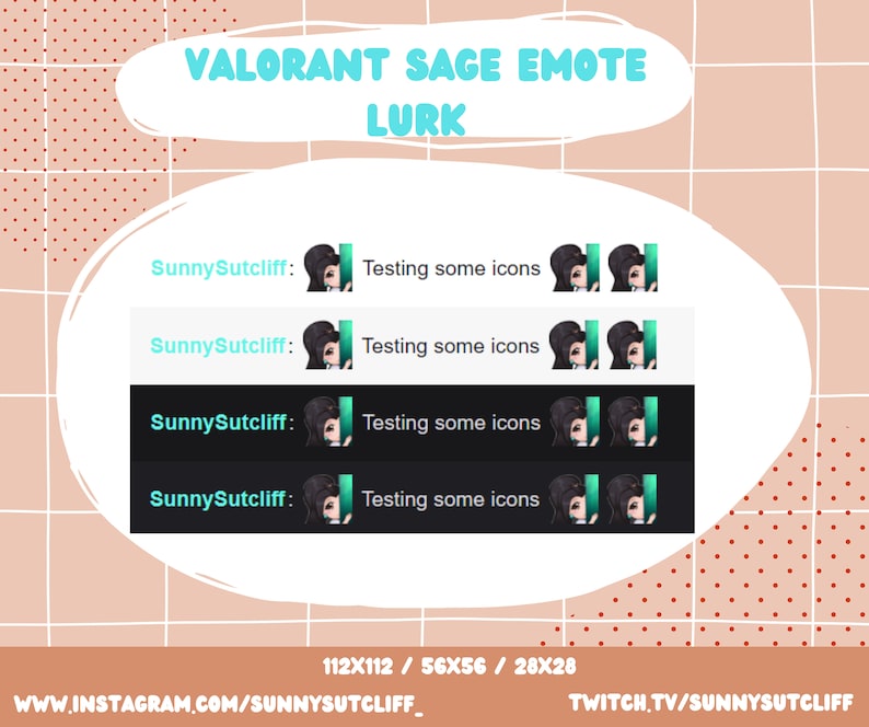 Valorant Sage Lurk Emote for Twitch, Discord, Youtube - Etsy