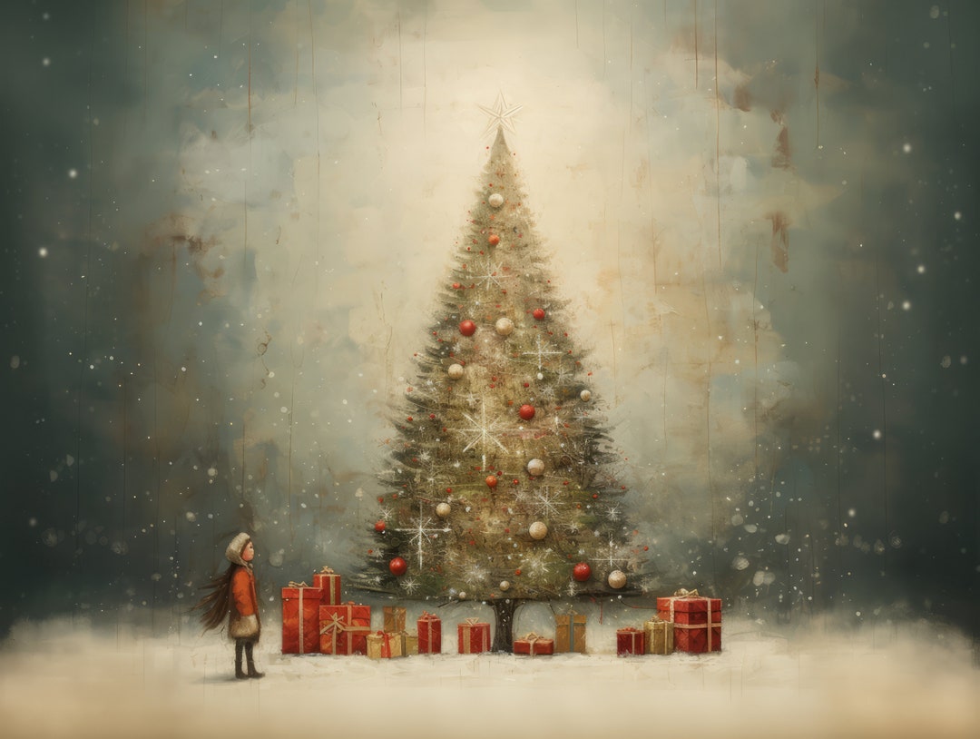 Christmas Tree Print - Wall Art | Holiday Gift | Christmas Decor ...