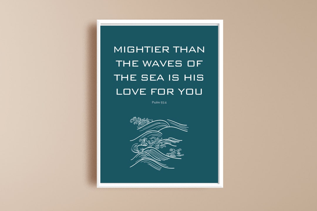 Religiously Blessed Art Print. Minimalist Modern Decorer, Christian ...