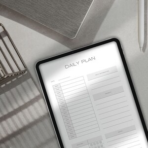 Minimalist Digital DAILY PLANNER ADHD Organizer iPad Daily - Etsy