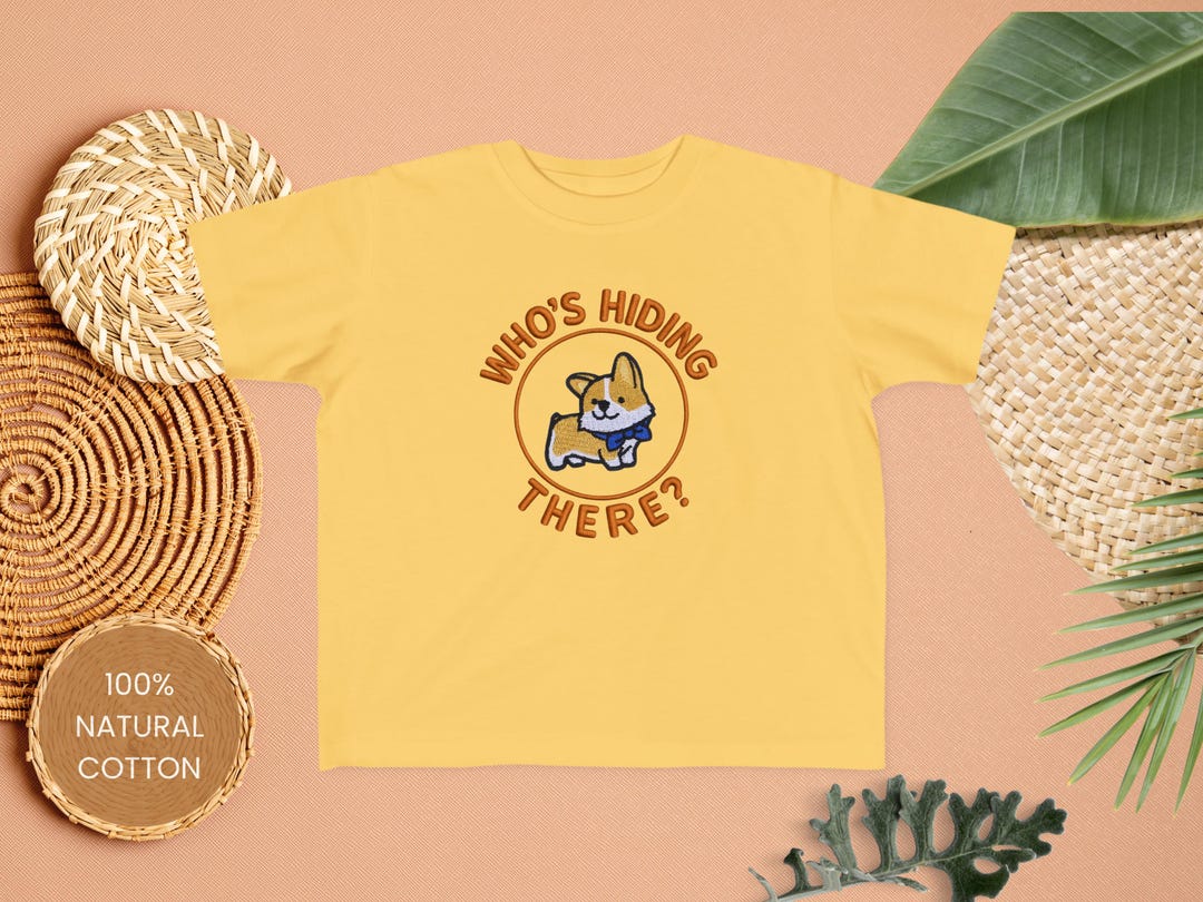Who’s Hiding There? Baby & Toddler Shirt | Cute Animal Embroidered ...