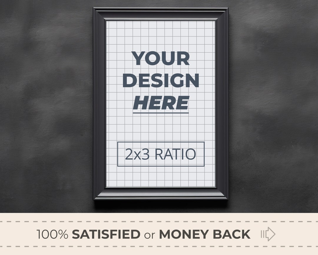 Simple Vertical Frame Template, 2x3 Wood Frame Mockup, Modern Digital ...