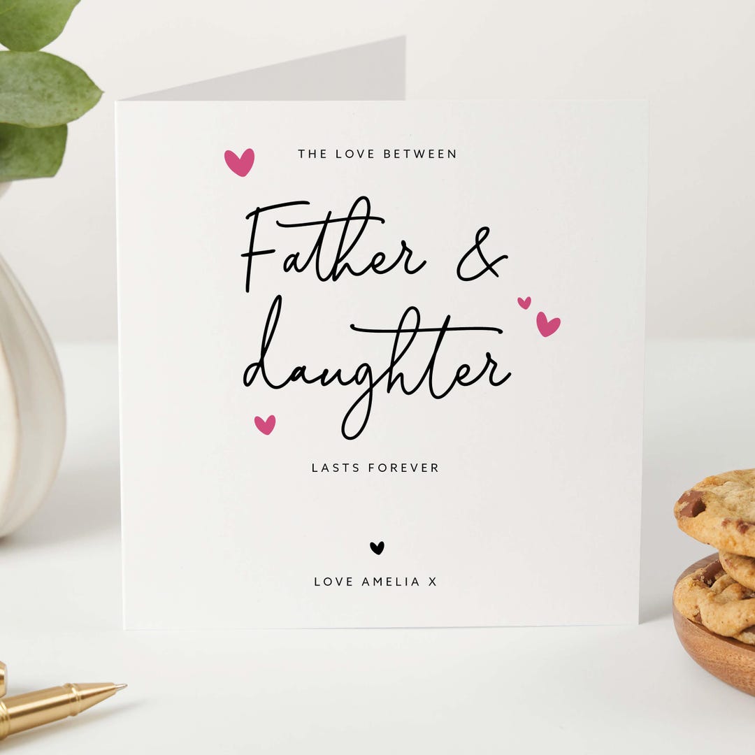 Dad Valentine Card, Valentines Gift, Dad Valentines Card, Daddy ...