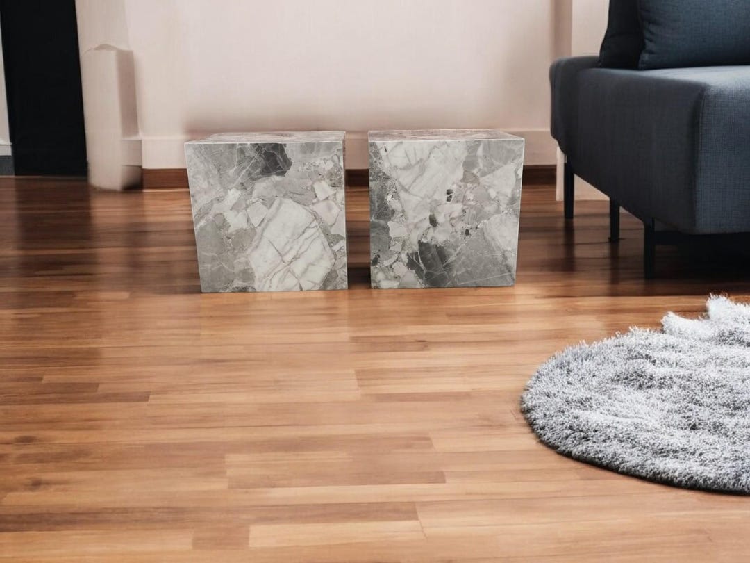 Grey Da Vinci Marble Coffee Tables-40x40x40-marble Coffee Tables-modern ...