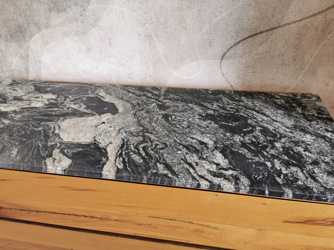 Black Granite Shelf, Countertop Sink Shelves, Sink Holder, Bathroom ...