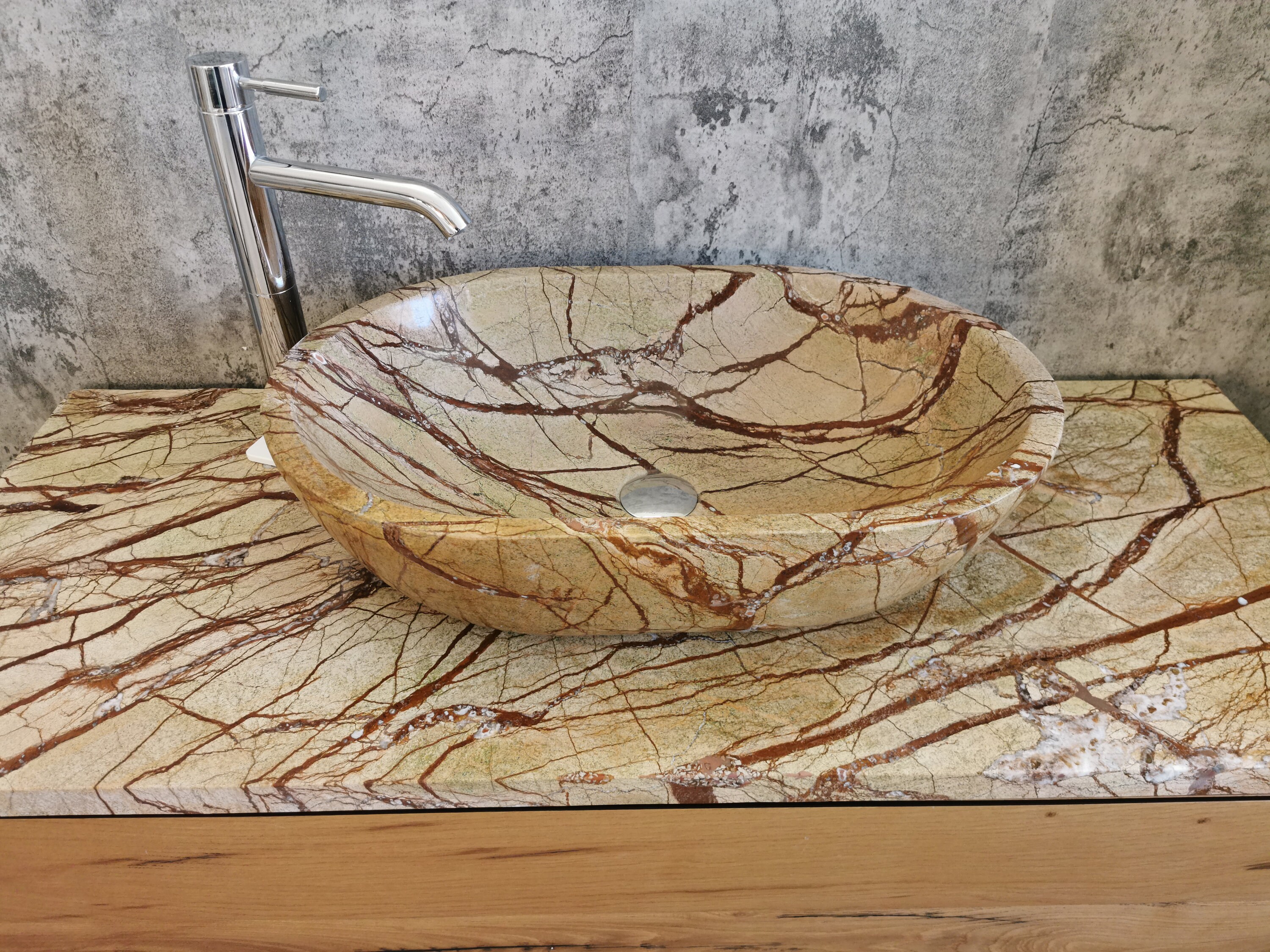 Washbasin in Rain Forest 60x40x15cm Marble Sink Marmor - Etsy
