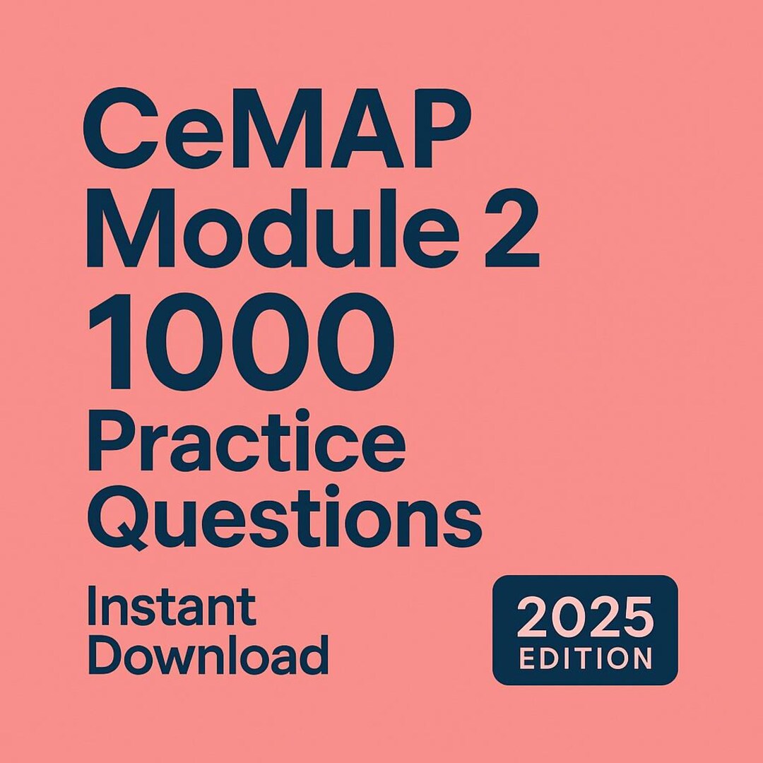 Mortgage Advisor Cemap 2 1000 Practice Questions - Etsy UK