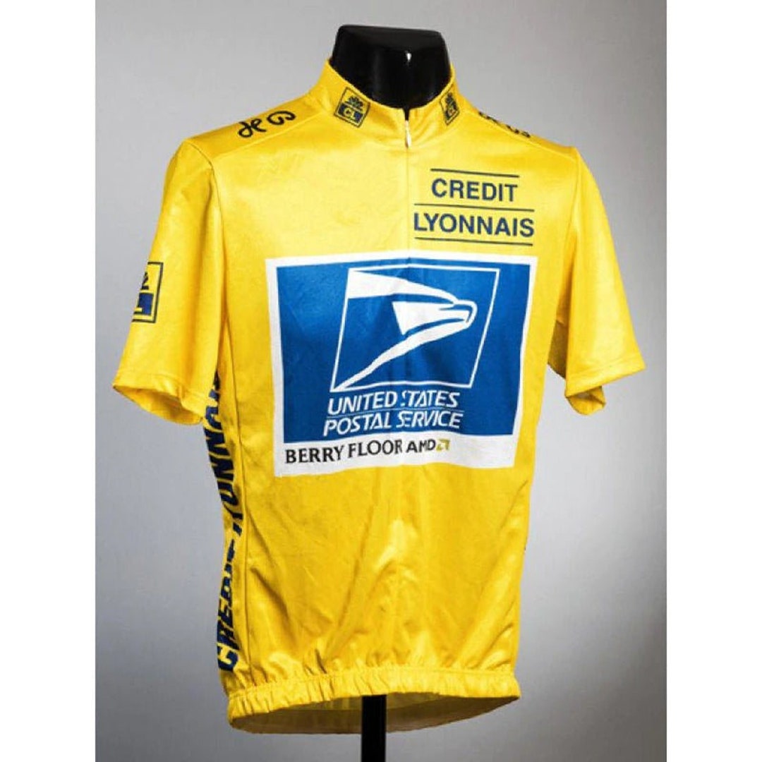 US Postal Service Yellow Tour De France Retro Cycling Jersey - Etsy