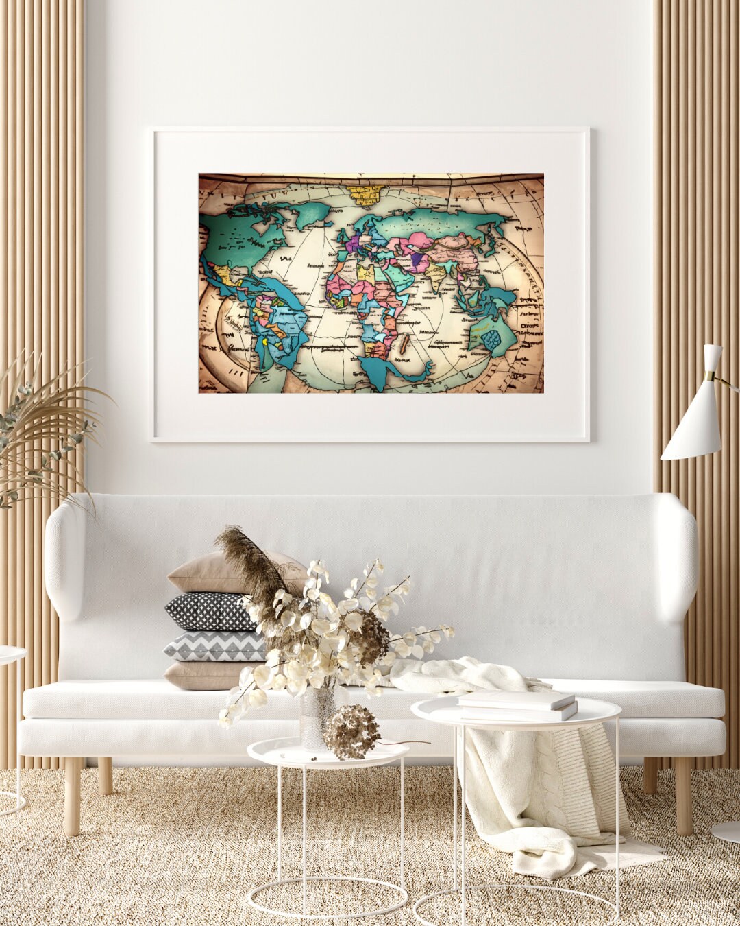 An Old World Map Wall Print Digital Wall Art World Wall - Etsy