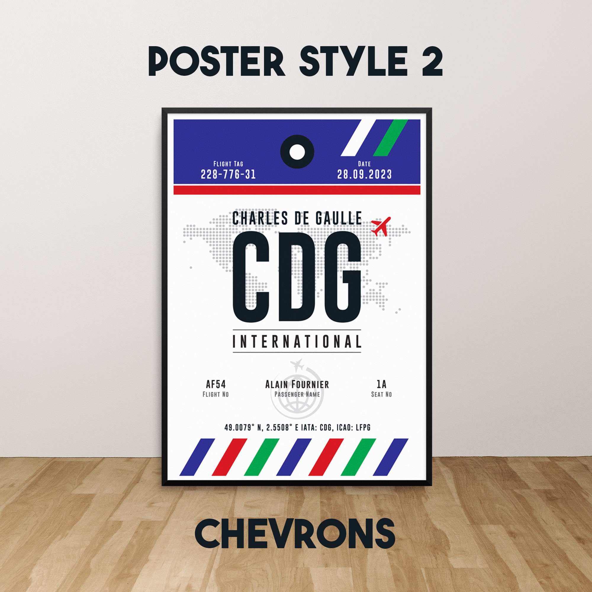 Charles De Gaulle Airport Poster, CDG Paris Airport Art, CDG Airport ...