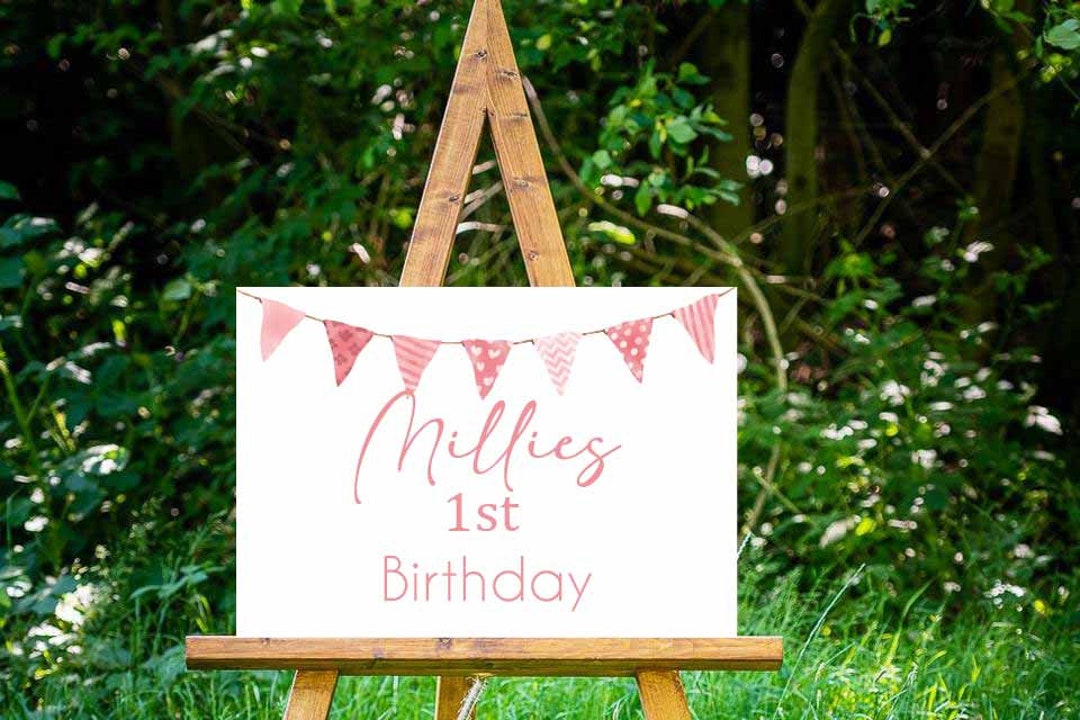 Personalised Birthday Sign Bunting . Foamex A2 A3 - Etsy
